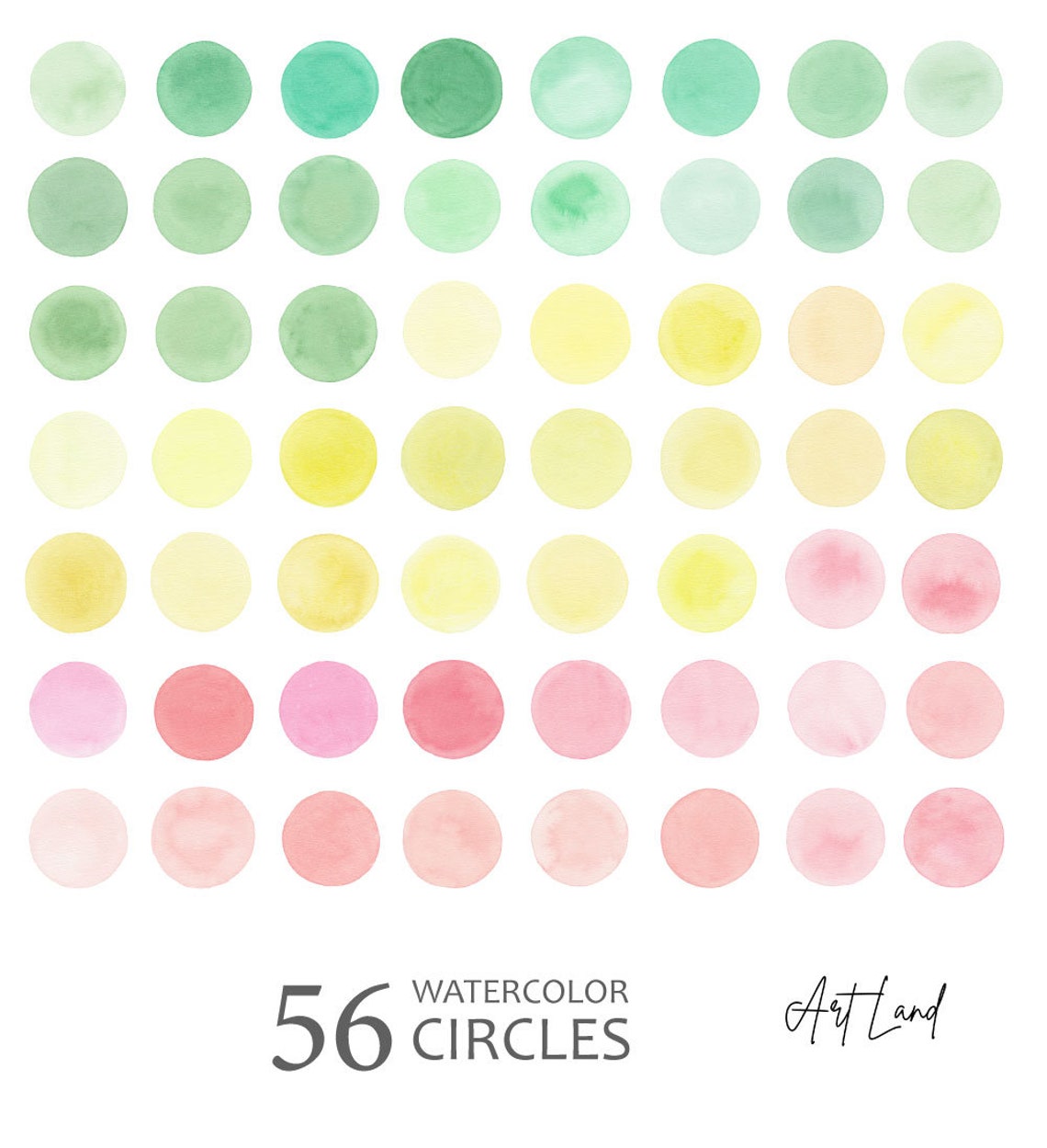 Instagram Story Highlight Icons Watercolor Circles Clipart | Etsy