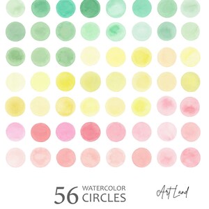 Instagram Story Highlight Icons, Watercolor Circles Clipart, Watercolor ...