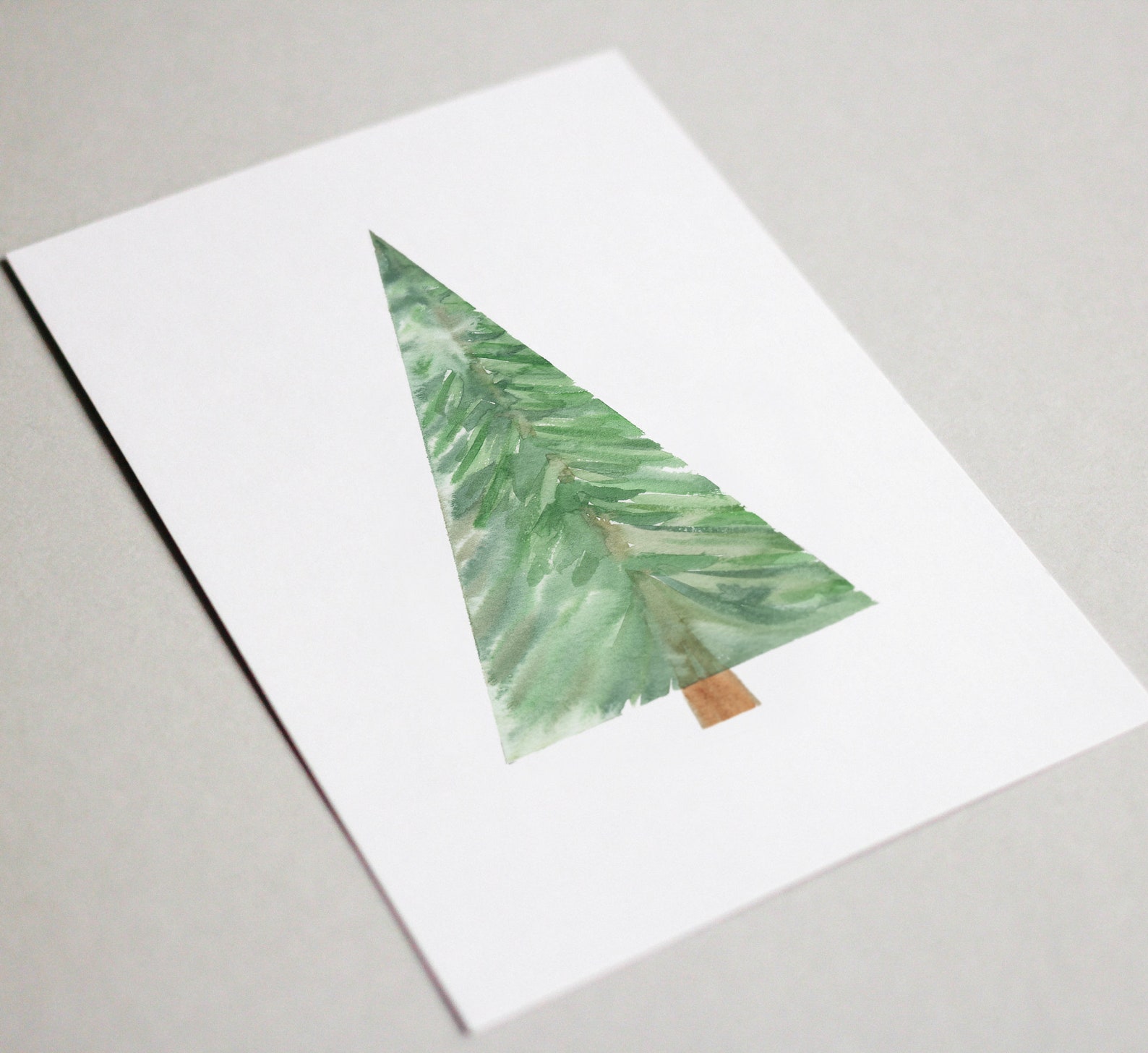 Watercolor Pine Tree Clipart Christmas Tree Clipart | Etsy