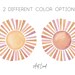 Watercolor Sun Clipart, Hand Painted Watercolour Digital Sun Clip Art ...