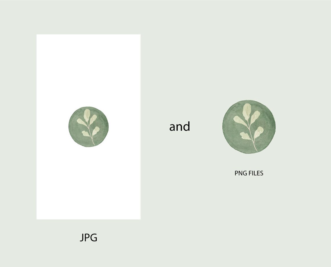 Instagram Story Highlight Icons, Watercolor Circles Clipart, Green ...
