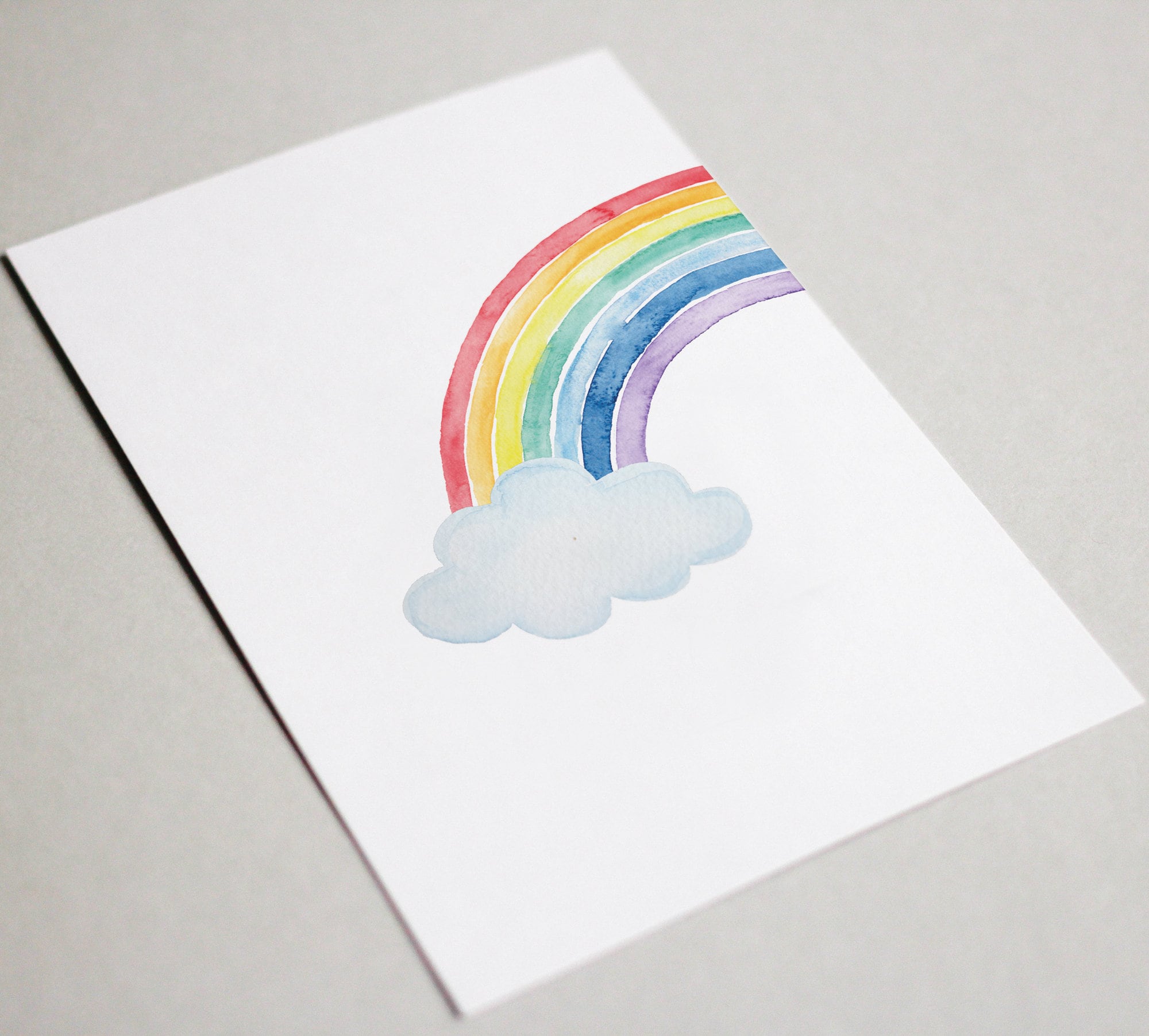 Watercolor Rainbow Clip Art Hand Painted Rainbow Watercolour - Etsy