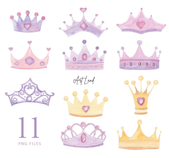 Purple Princess Crown Clipart