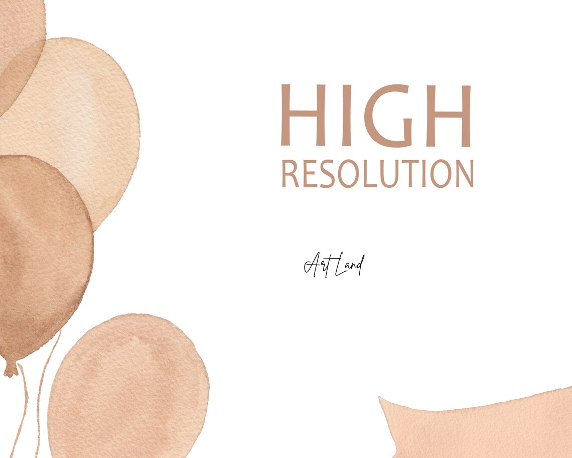 Watercolor Boho Party Clipart Hand Painted Watercolour - Etsy