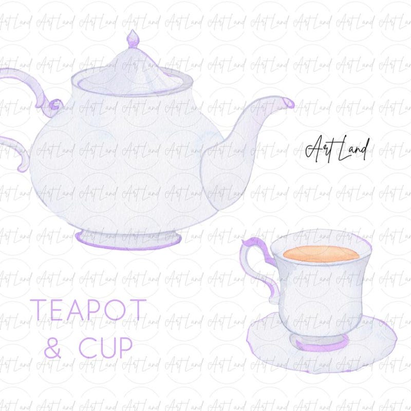 Purple Teapot - Etsy