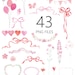 Watercolor Valentine’s Clipart Set – 43 Hand-painted Love Hearts (PNG ...