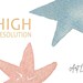 Watercolor Boho Stars Clipart: 14 Hand-painted Retro Graphics (PNG ...
