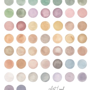 Instagram Story Highlight Icons, Watercolor Circles Clipart, Watercolor ...