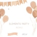 Watercolor Boho Party Clipart, Hand Painted Watercolour Balloons ...