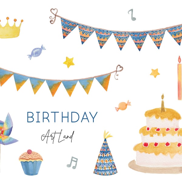 Watercolor Birthday - Etsy