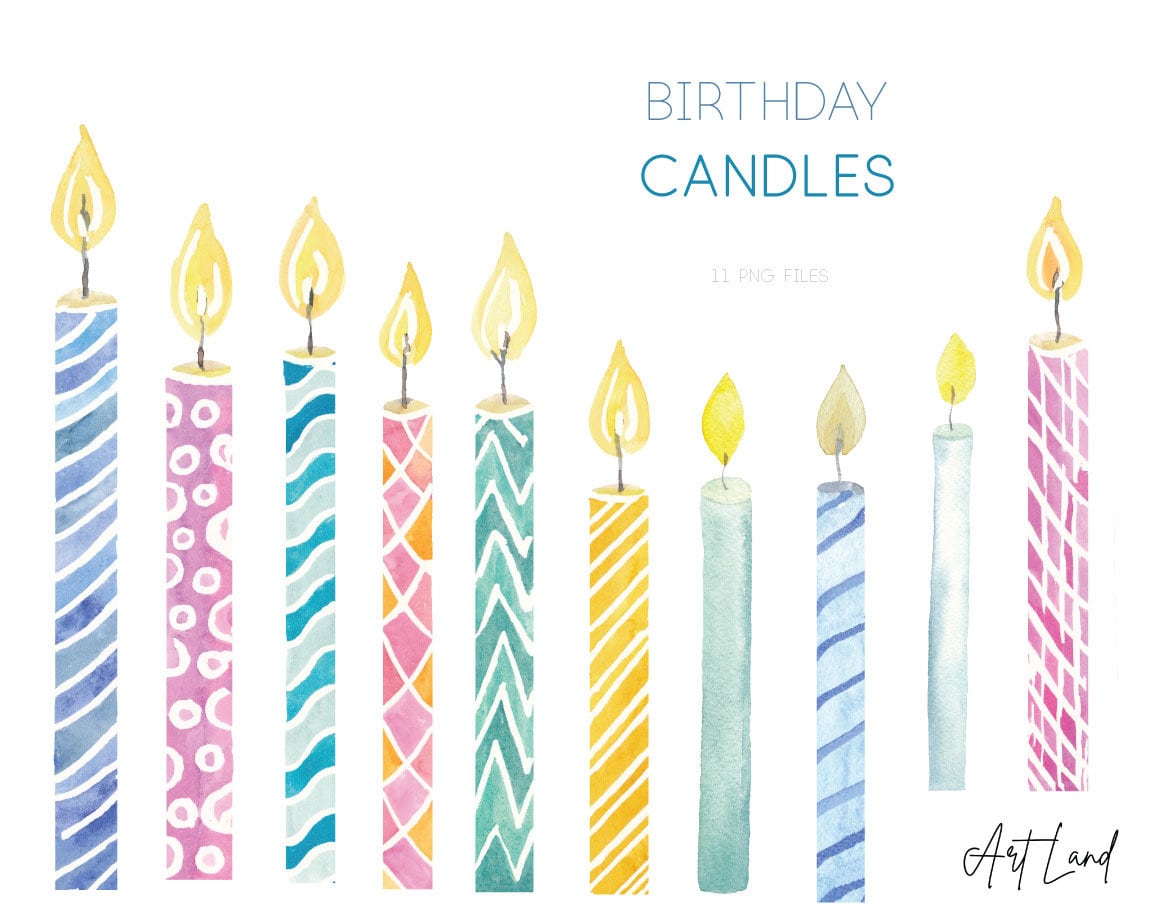 Birthday Candles Clip Art