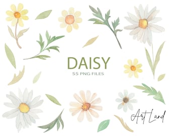 Spring Flowers Clipart Watercolor Clip Art Watercolour Clip | Etsy