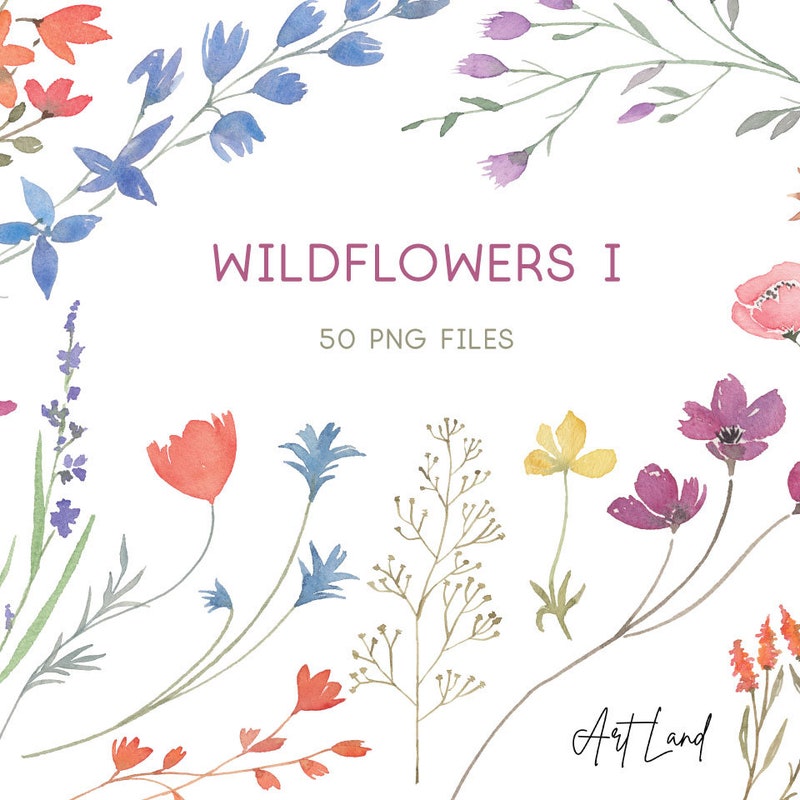 Wild Flowers Art - Etsy