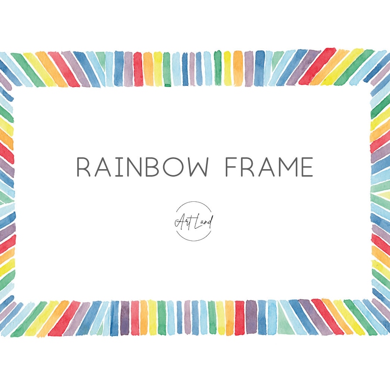 Rainbow Border - Etsy