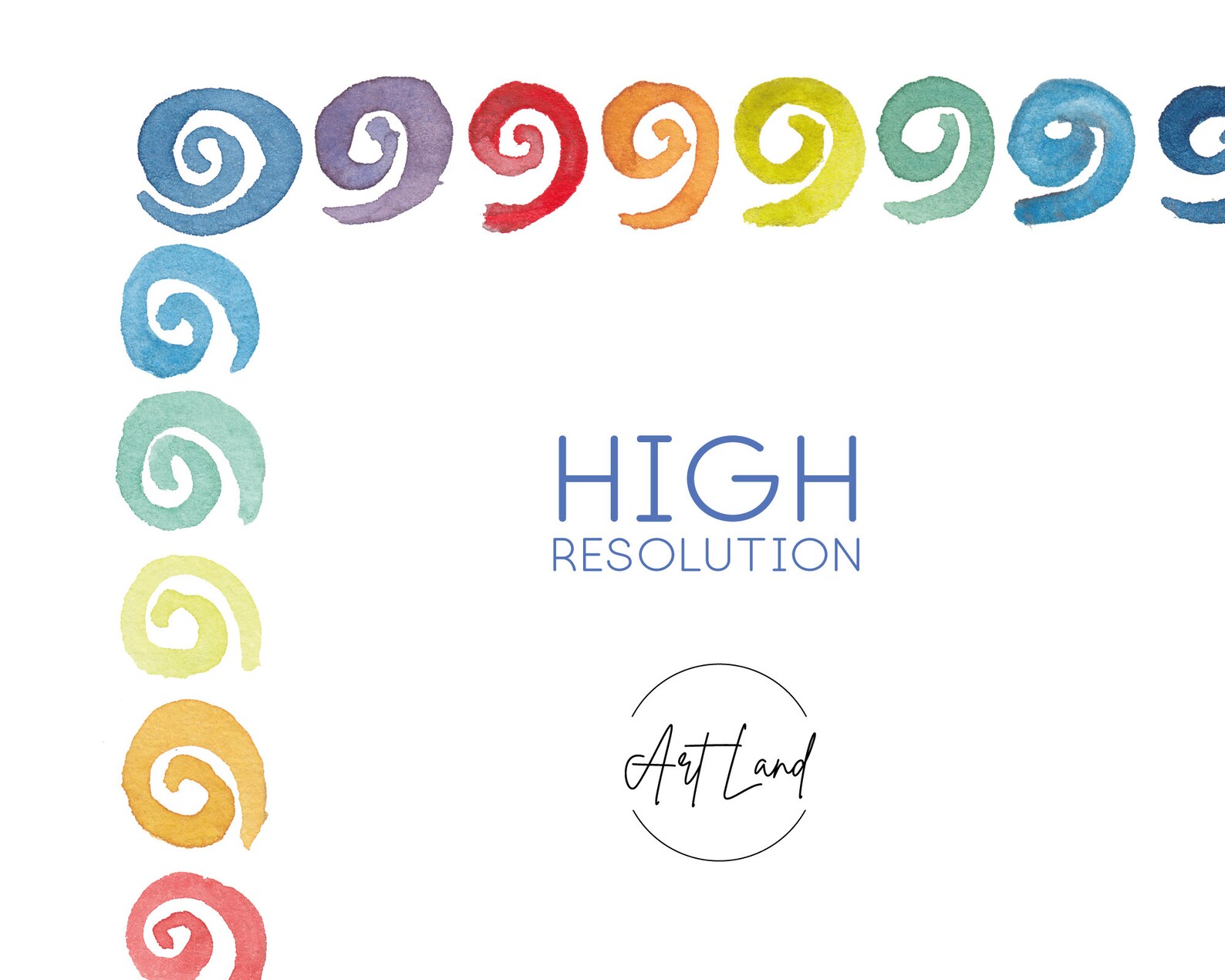 Watercolor Rainbow Frames Watercolor Rainbow Frames Rainbow - Etsy