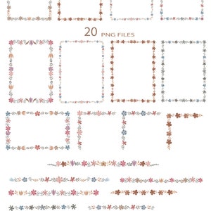 Watercolor Floral Clipart Frames Border Purple Flowers, Watercolour ...