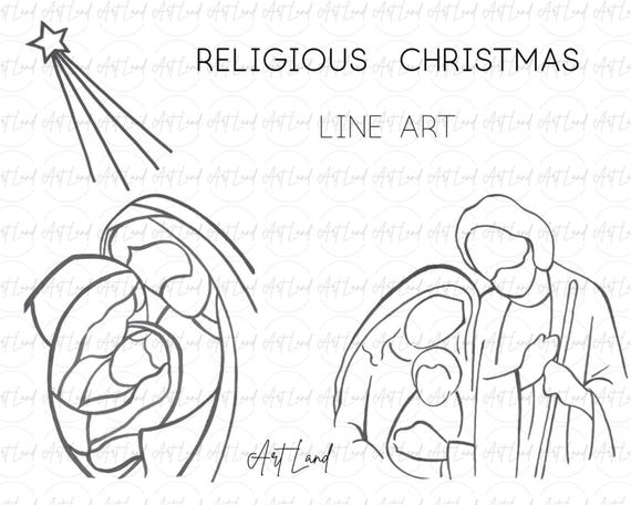 Religious Christmas Images Clip Art