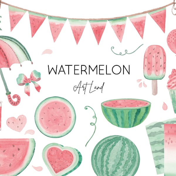 Watermelon Clip Art - Etsy