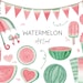 Watercolor Watermelon Clip Art, Hand Painted Watermelon Watercolour ...
