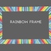 Watercolor Rainbow Frame, Watercolor Rainbow Border, Rainbow Frame Clip ...