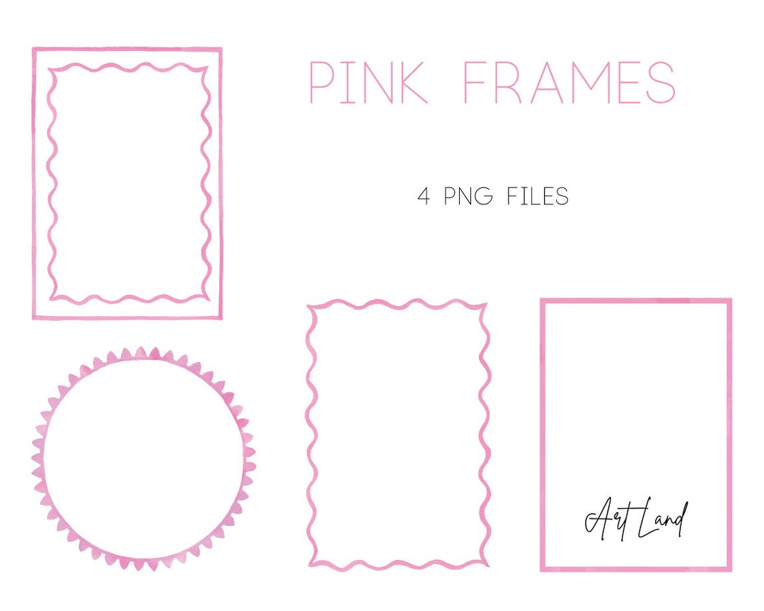 Watercolor Border, Digital Clipart- Frames Clipart, Clip Art Baby ...