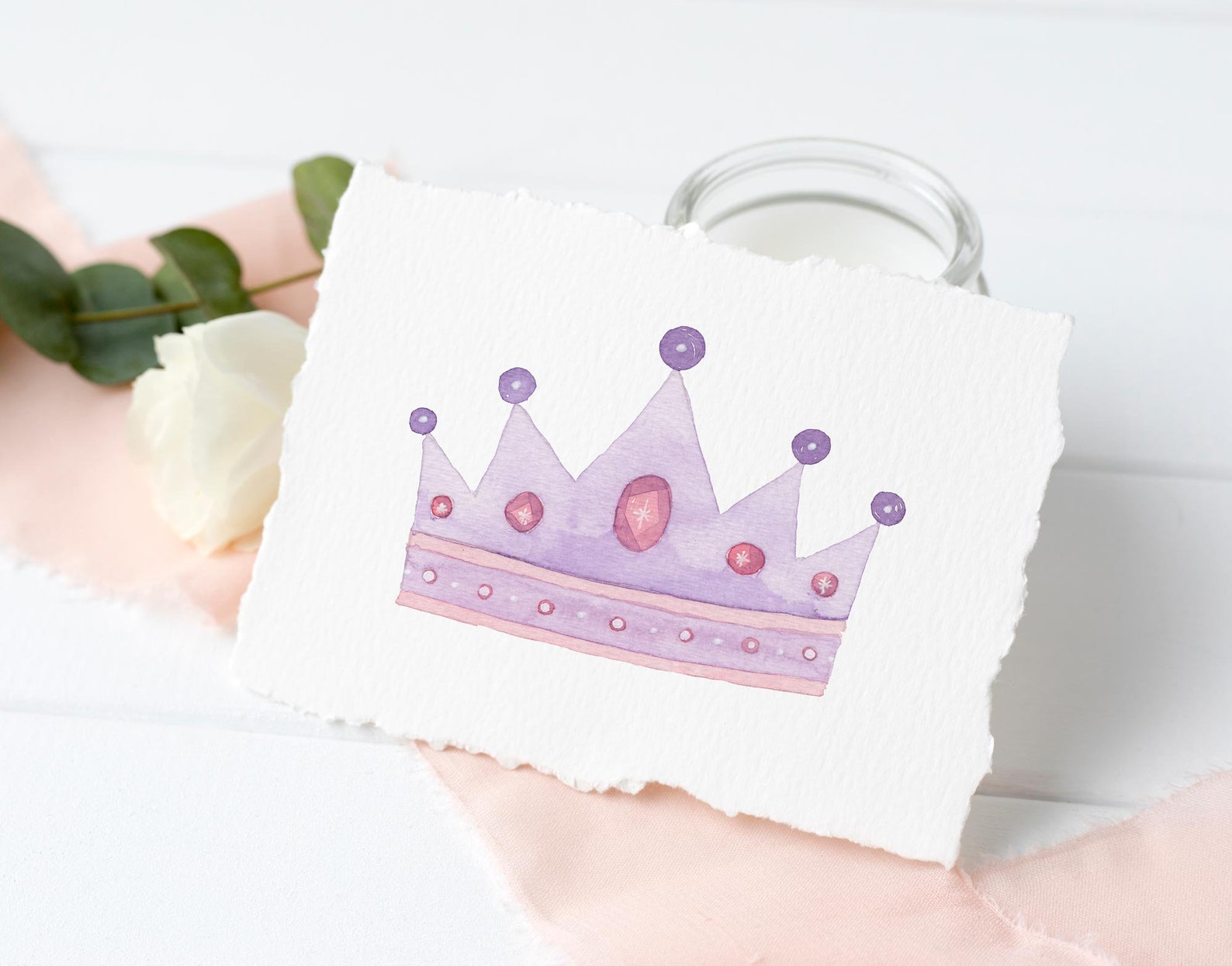 Watercolor Crowns Hand Painted Watercolour Digital Crown - Etsy