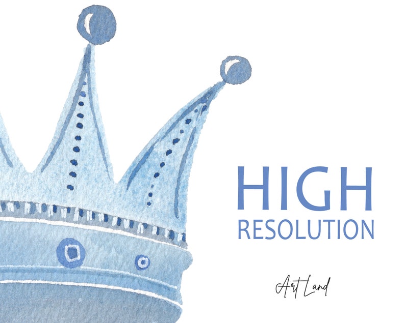 Watercolor Crowns Hand Painted Watercolour Digital Crown - Etsy