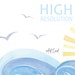 Watercolor Summer Clipart, Hand Painted Watercolour Digital Waves and ...