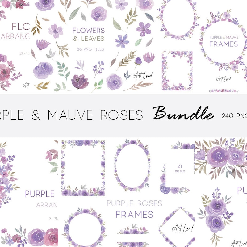 Purple and Silver Bouquet - Etsy