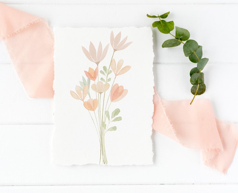 Watercolor Floral Clipart Pastel Flowers Bundle Watercolour - Etsy