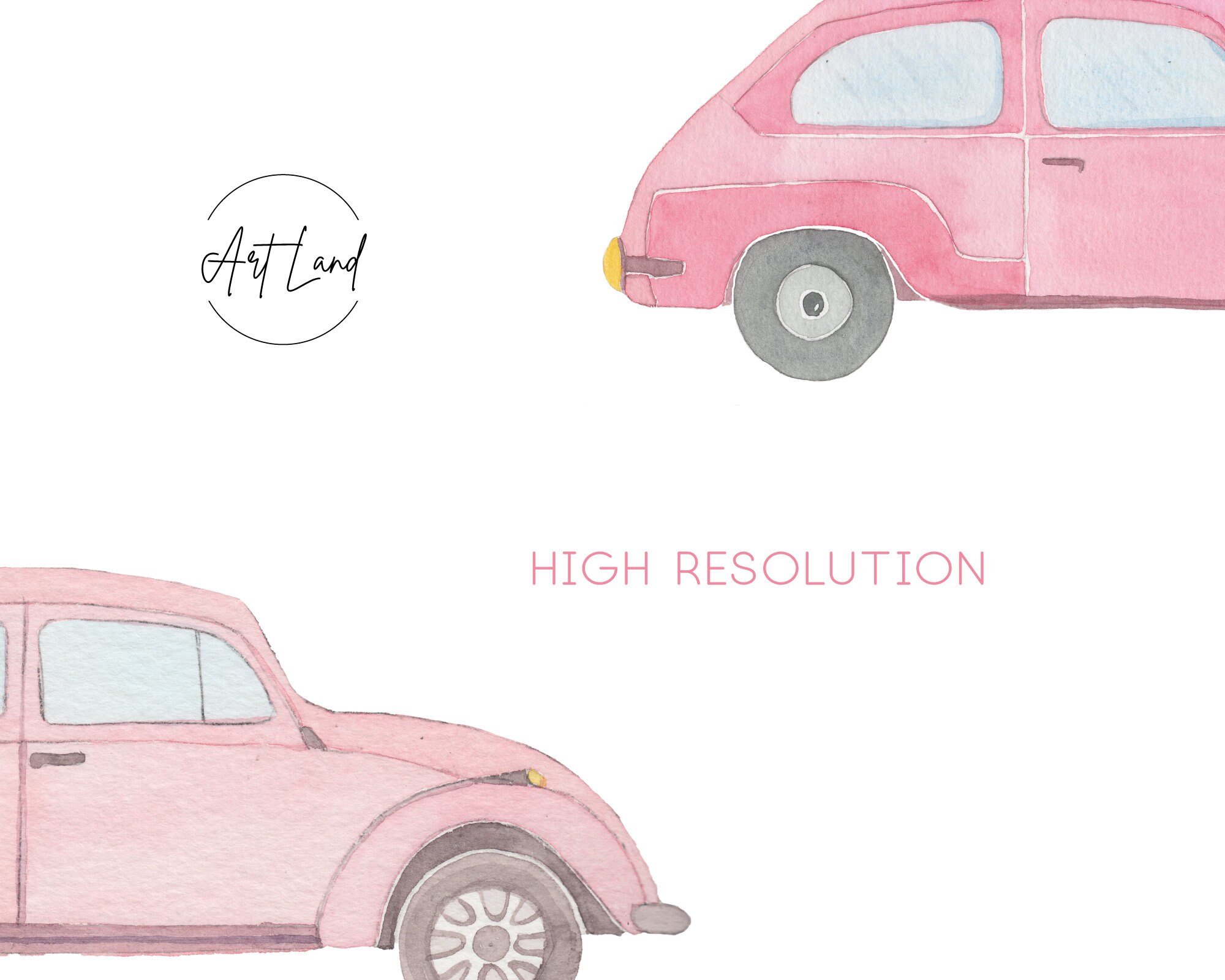 Watercolor Car Clip Art Hand Painted Cars Watercolour - Etsy