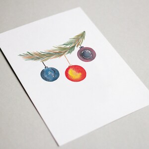Watercolor Christmas Ball Clipart Set – 20 Hand-painted Holiday ...