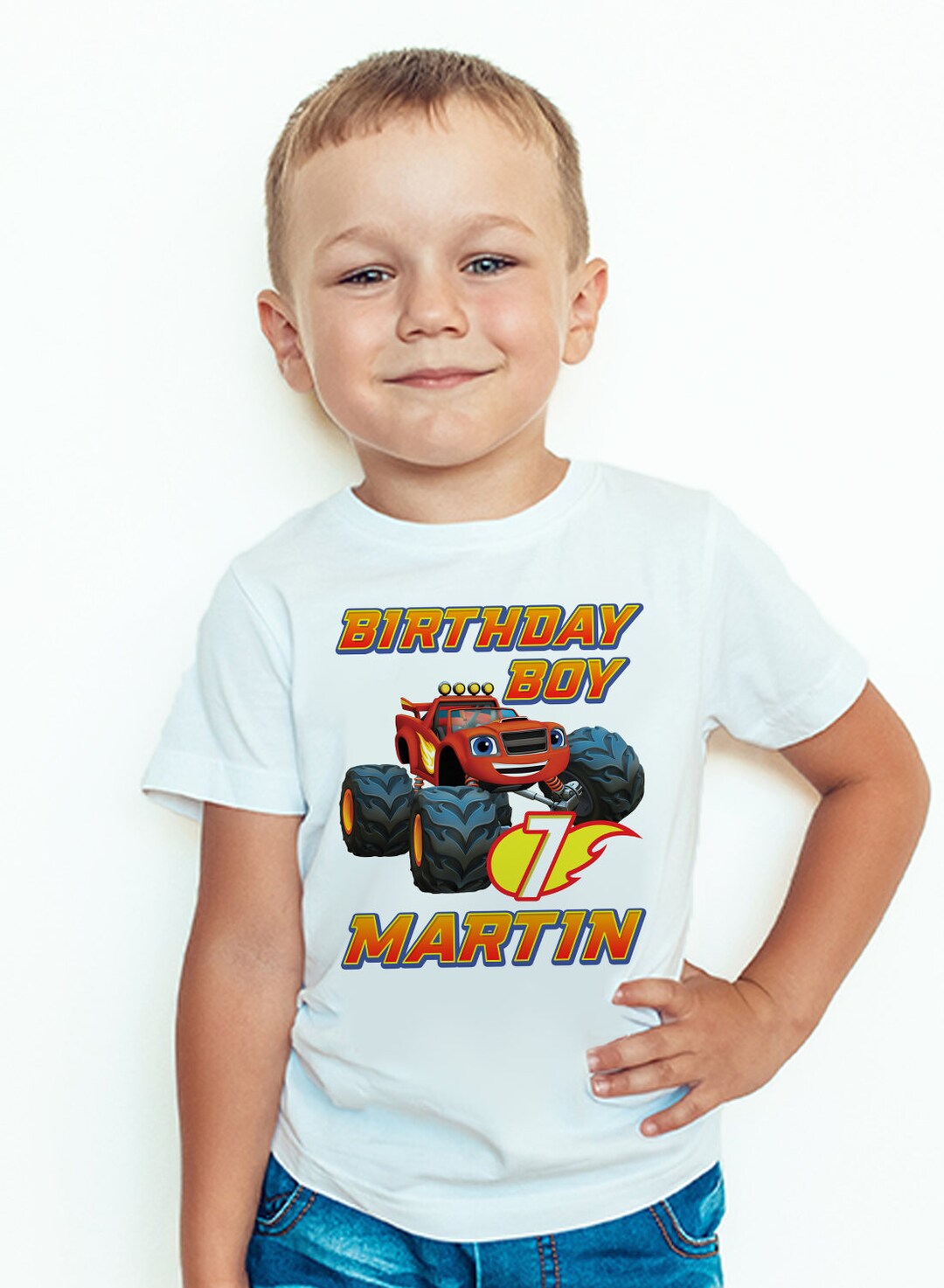 Blaze and the Monster Machines Shirt Custom Name & Age - Etsy