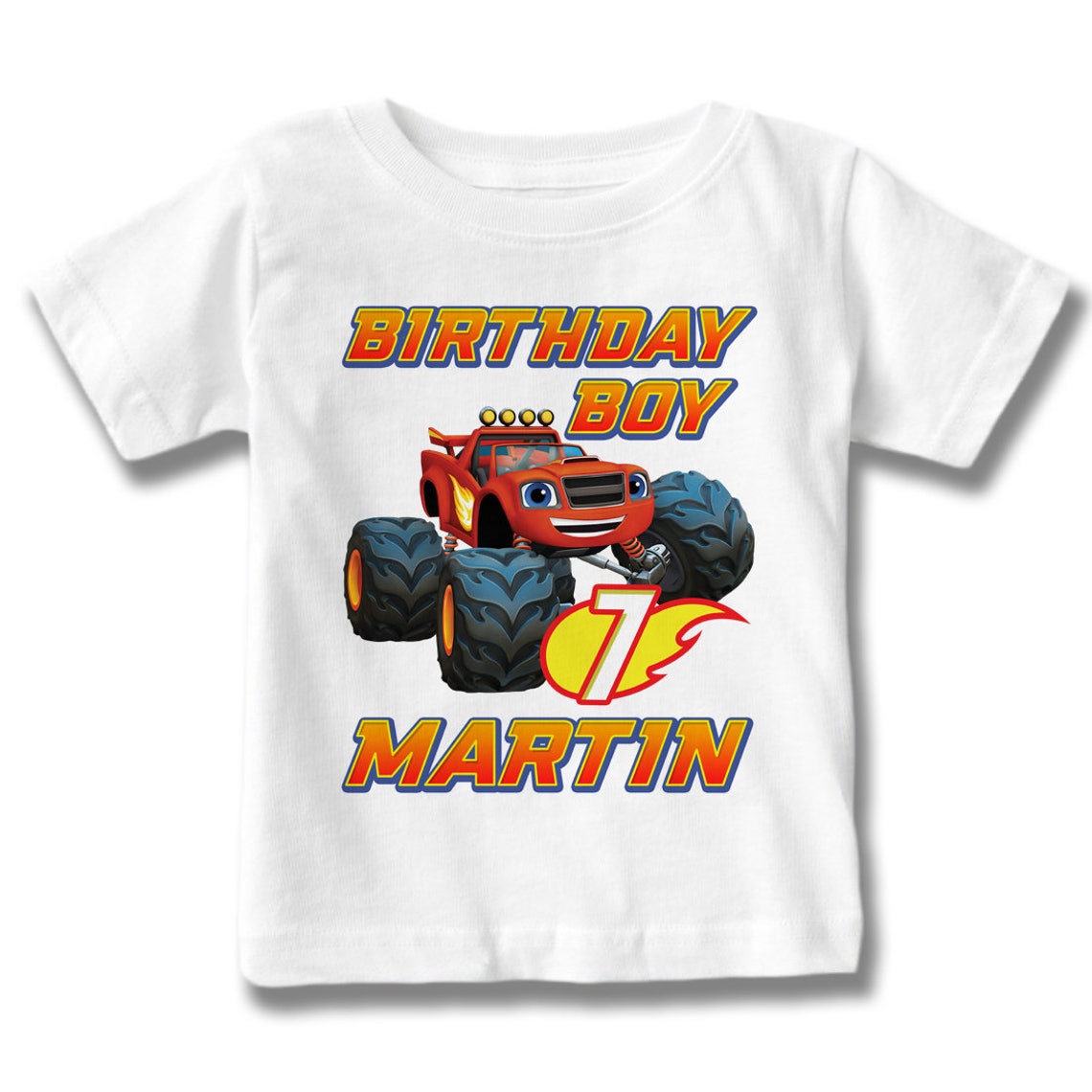 Blaze and the Monster Machines Shirt Custom Name & Age - Etsy