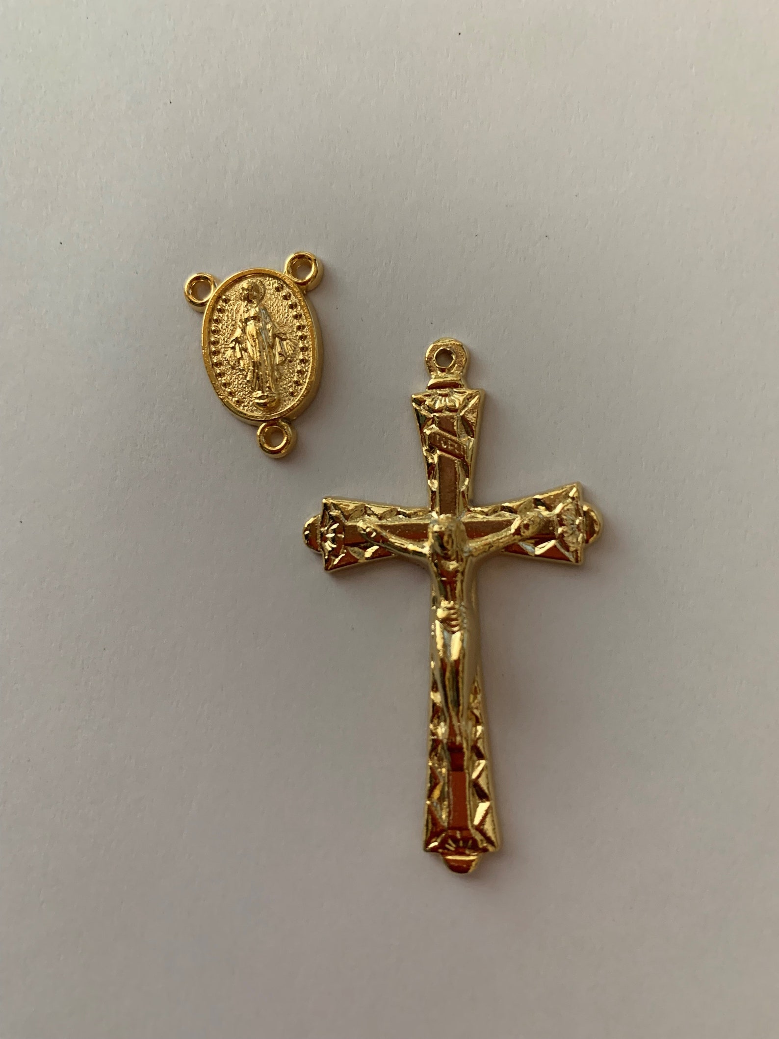 Russian SERPENTINE Gemstone Rosary CHOOSE Silver or Gold-accented W ...