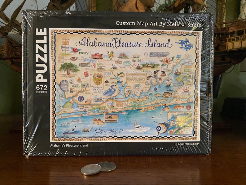 Puzzle- Orange Beach/gulf Shores - Etsy