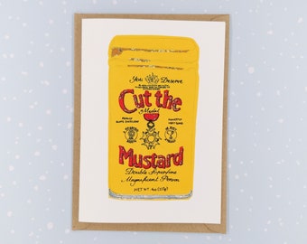 Mustard Card | Etsy