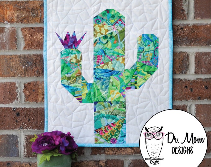 PATTERN Foundation Paper Pieced Crafty Cactus Mini-quilt / Wall Hanging Instant Download PDF - Etsy