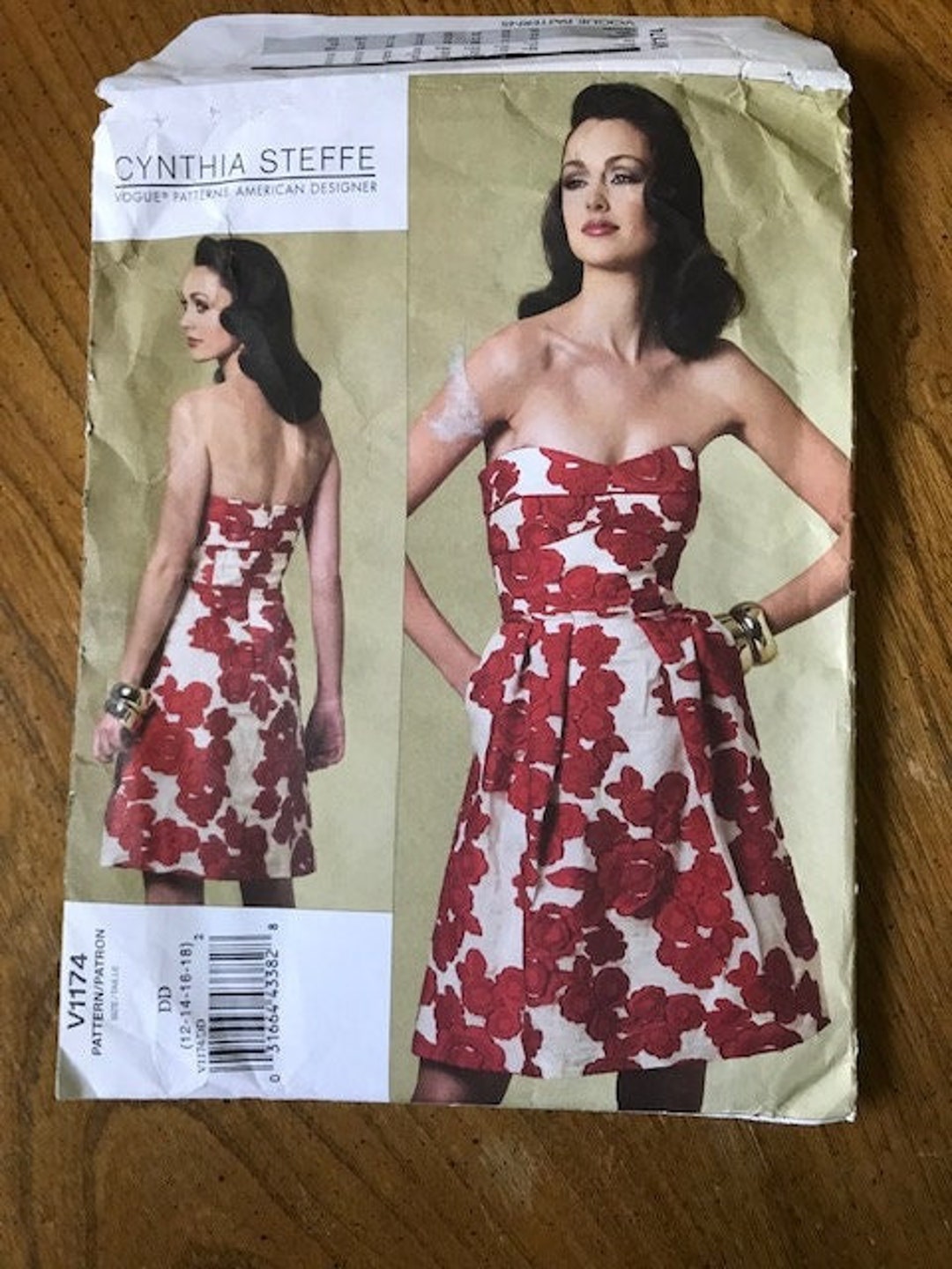 Vogue by Designer Cynthia Steffe, Misses' Strapless Dress, Sweetheart ...