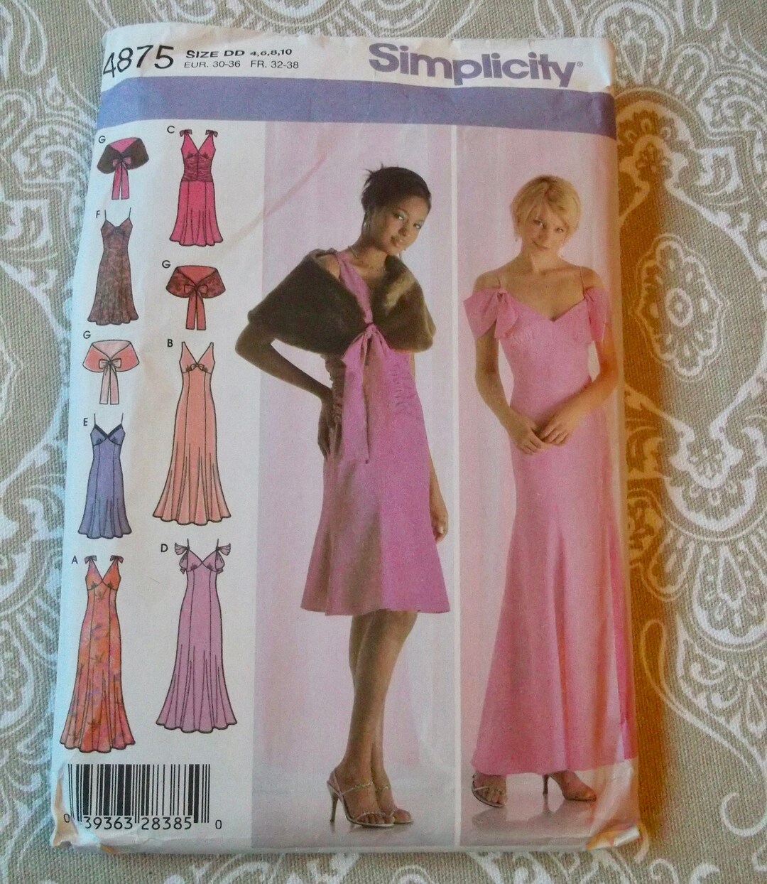 Simplicity, Women/misses' Dress strapless Option & Capelet, Pattern ...