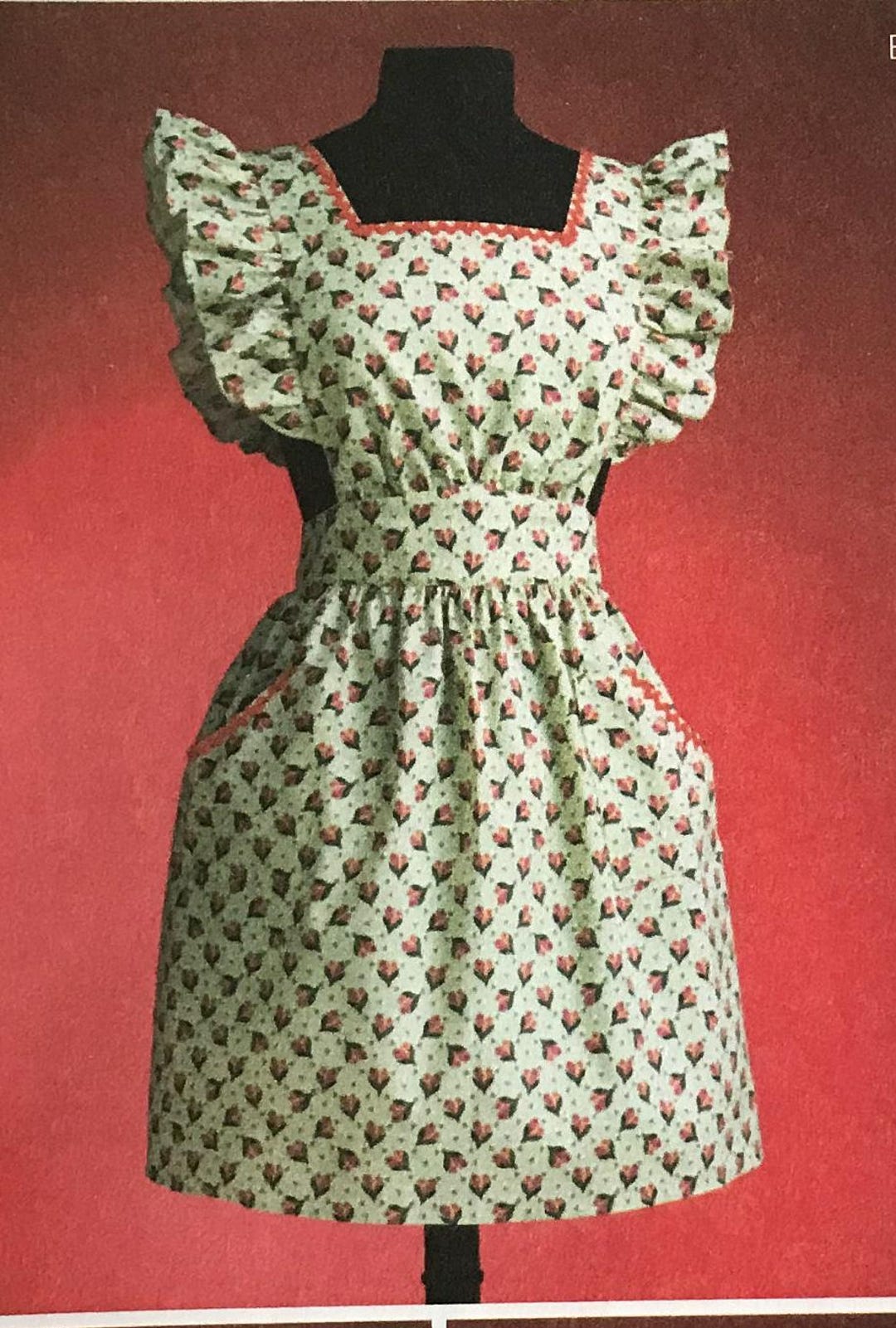 Butterick, 1950s Vintage Aprons, Sizes Small (8,10), Medium (12,14 ...