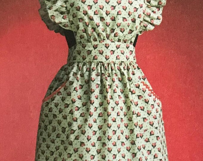 Butterick, 1950s Vintage Aprons, Sizes Small (8,10), Medium (12,14 ...