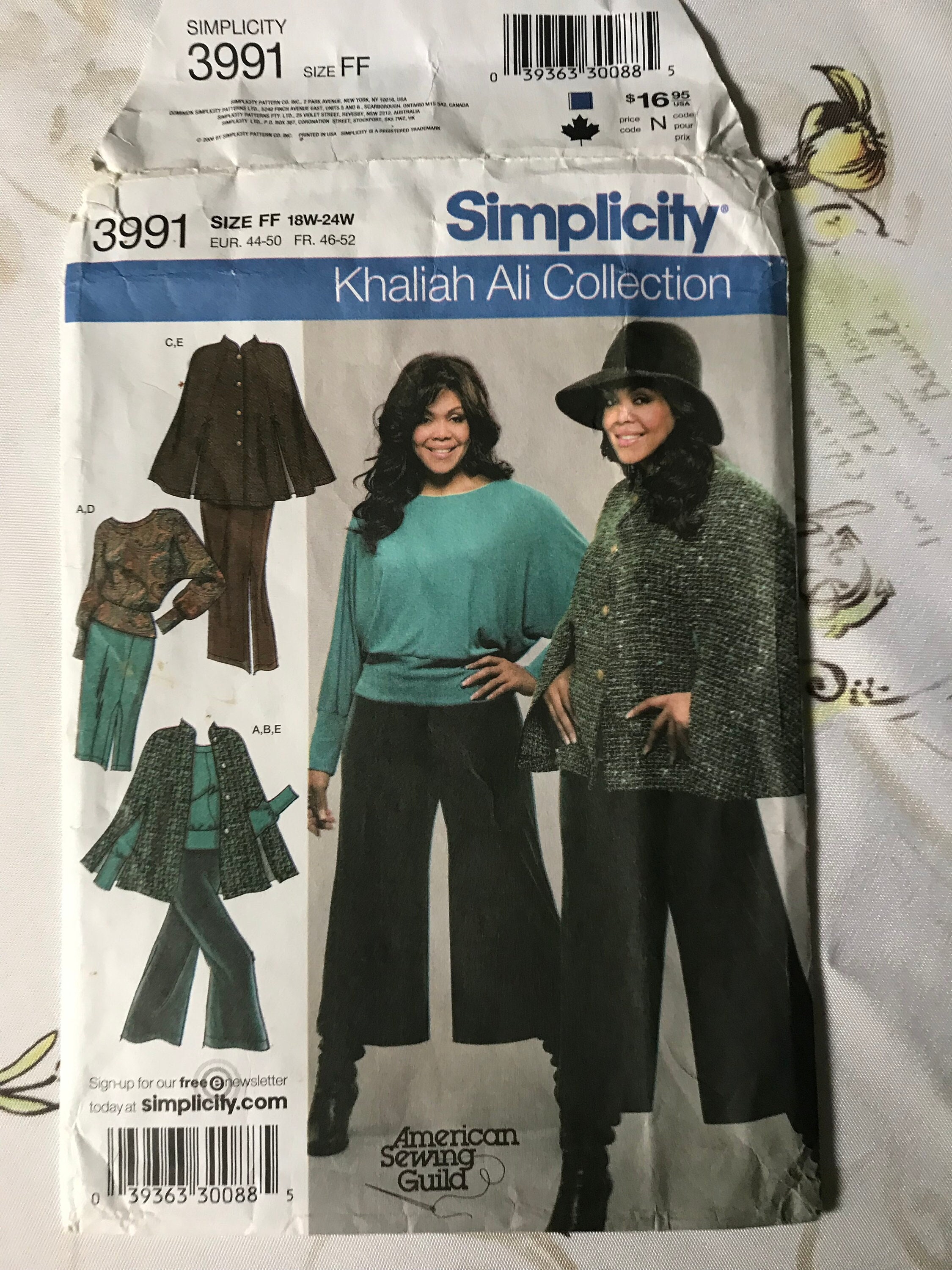 Simplicity Khaliah Ali Collection Misses' Cape & Knit - Etsy