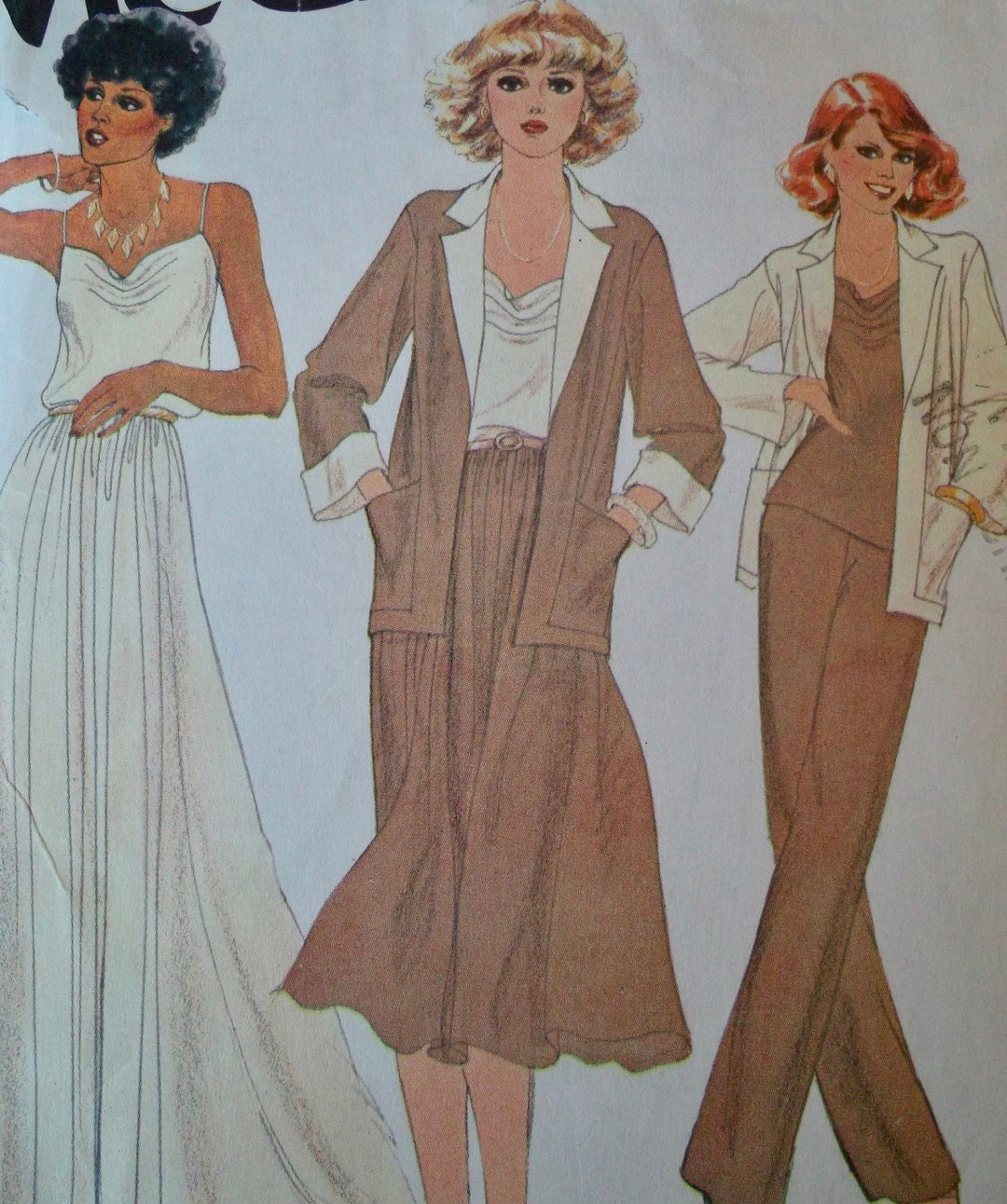 Mccall's, Women Reversible Jacket, Draped Camisole, Skirt, Pants ...