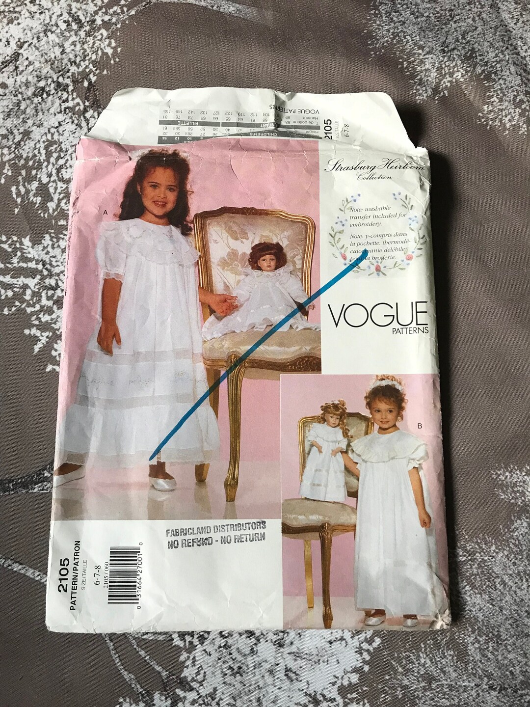 Vogue Children/girls Dress, Loose-fitting, Pullover, Collar Variations ...