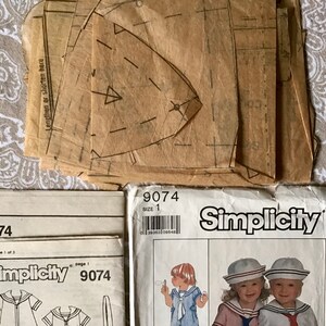 Simplicity, RARE Pattern, Toddler's/girl or Boy, Overalls, Dress & Hat ...