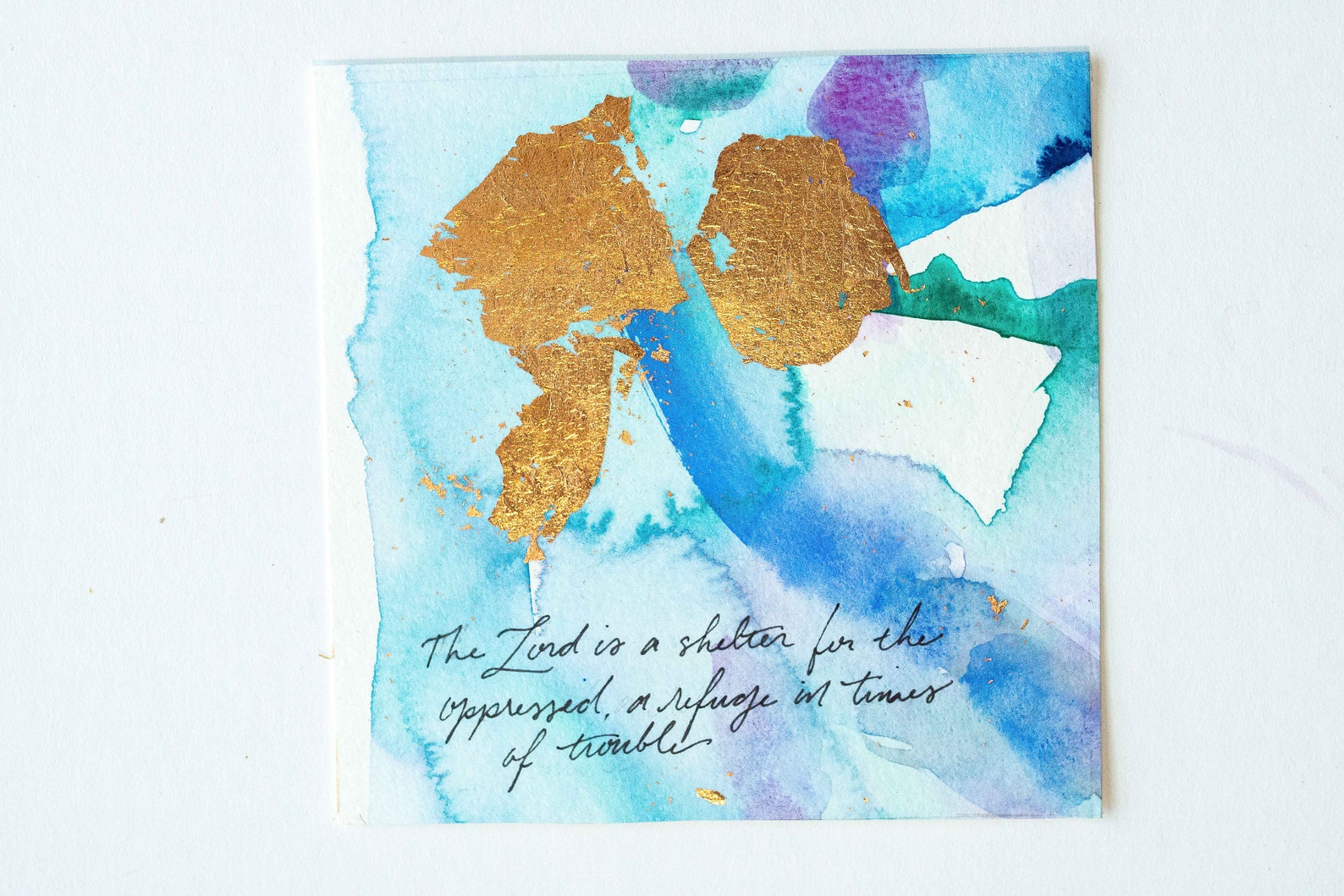 Psalms Project: Psalm 110 Abstract Watercolor Art Scripture - Etsy