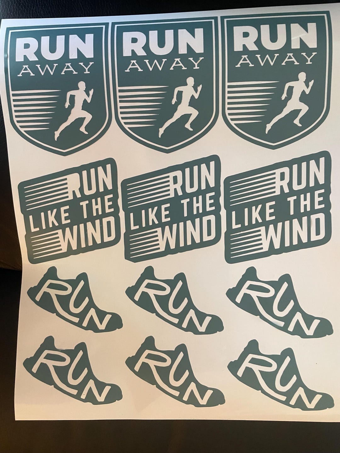 Runner Stickers, Runner Permanent Decal, Vinyl Decal - Etsy