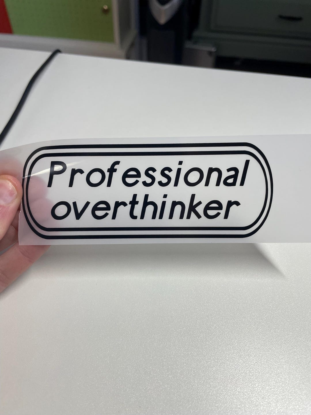 Professional Overthinker Decal for Journals, Laptops, Cars Etc - Etsy