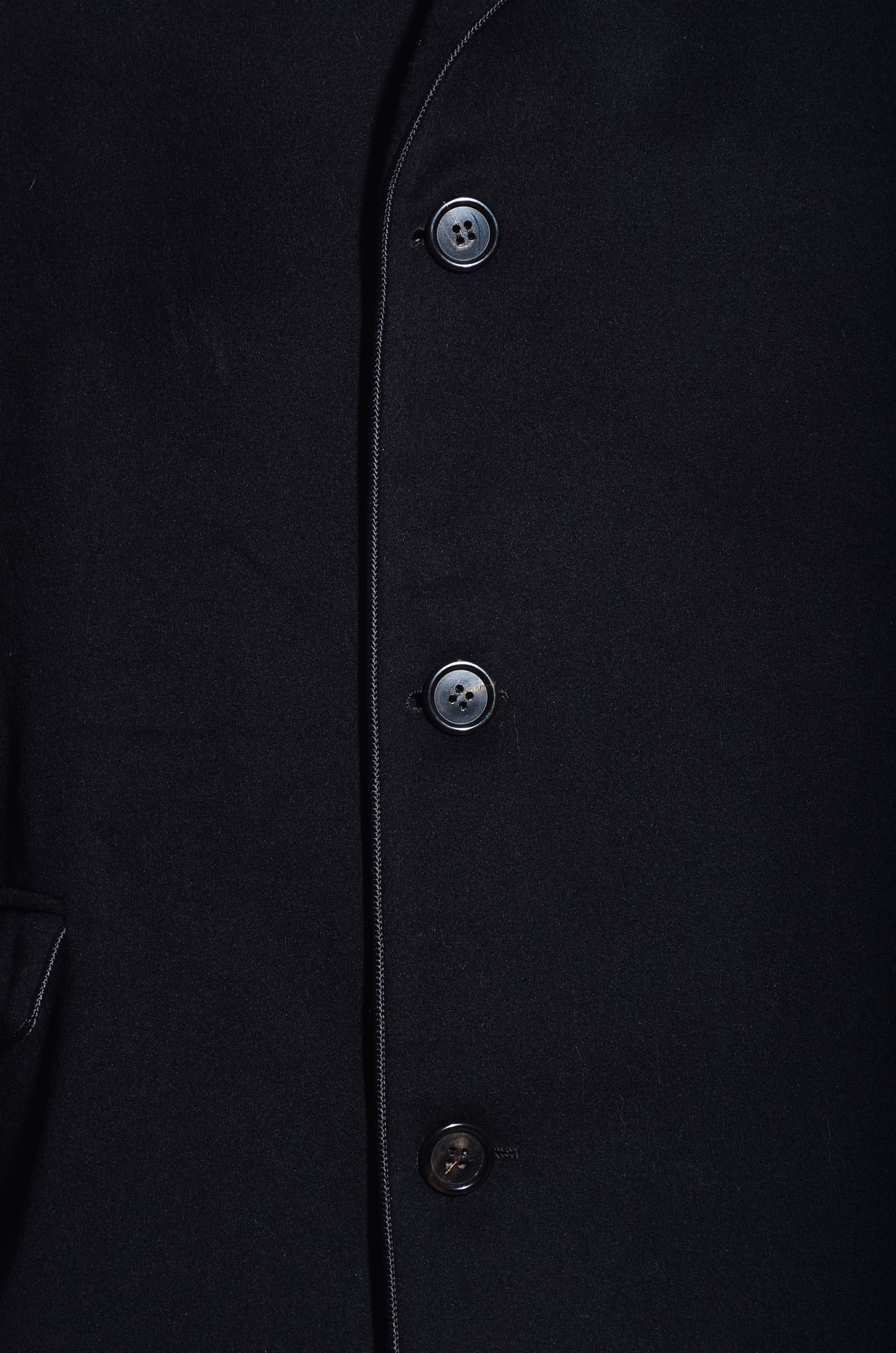 46R Vintage 60s Hughes Hatcher Suffrin Black Wool Velvet Collar Single ...